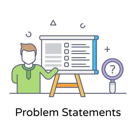 Trendy Float Design Of Problem Statement Icon