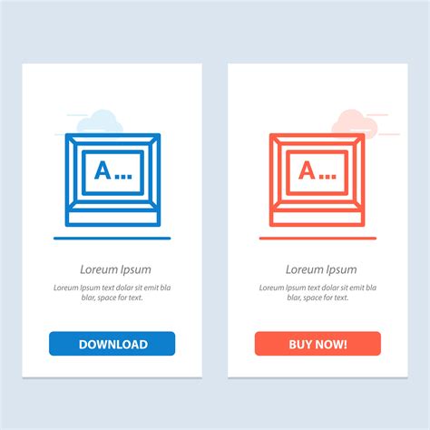 Screen Typing Text Monitor Blue And Red Download And Buy Now Web Widget Card Template 15182662