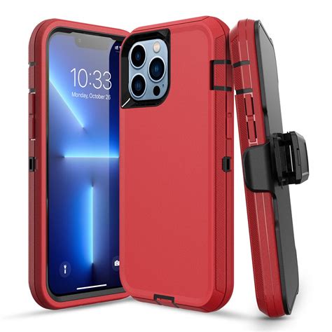 เคสโทรศัพท์มือถือแข็ง กันกระแทก พร้อมคลิปหนีบเข็มขัด ทนทาน เกรดมิลลิกรัม สําหรับ Iphone 15 14