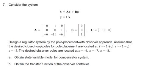 Consider The System Chegg Com