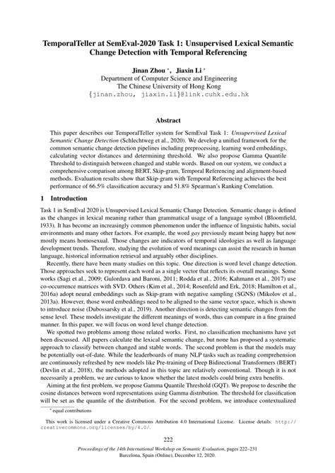 PDF TemporalTeller At SemEval Task Unsupervised Lexical Semantic Change Detection With