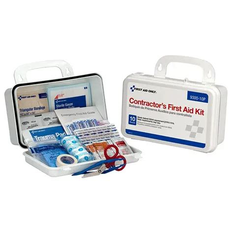 First Aid Only First Aid Kit Plastic Case 10 Person Nafeco
