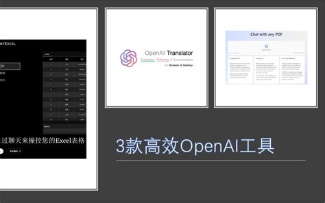 OpenAI相关的三个AI网站工具帮助你提高工作学习效率 bilibili B站 无水印视频解析YIUIOS易柚斯