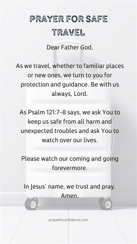 Safe Trip Prayers