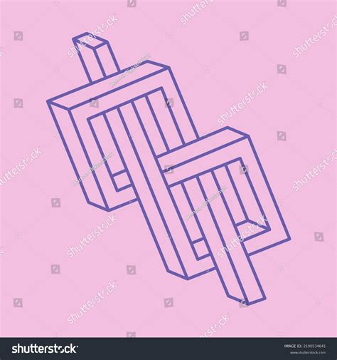 Impossible Shapes Optical Illusion Tattoo Sacred Stock Vector Royalty Free 2190534641