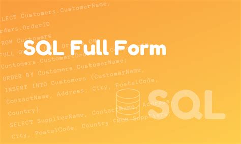 Sql Full Form Codingtute