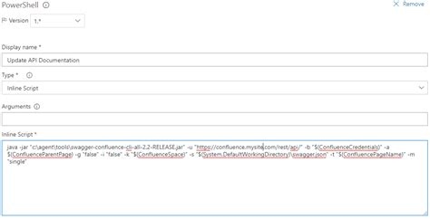 Publishing Swagger Api Documentation To Confluence During Release