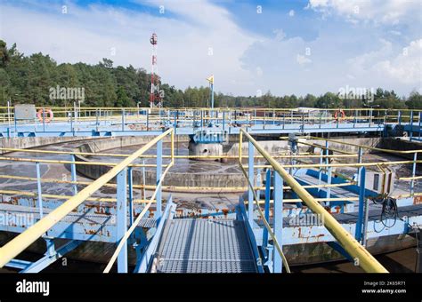 The Solid Contact Clarifier Tank Type Sludge Recirculation Process In Water Treatment Plant