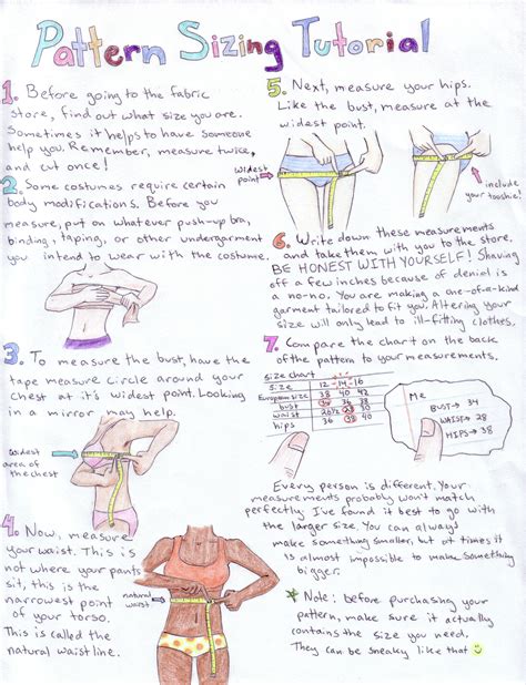Pattern Sizing Tutorial Cosplay Blog With A Brain