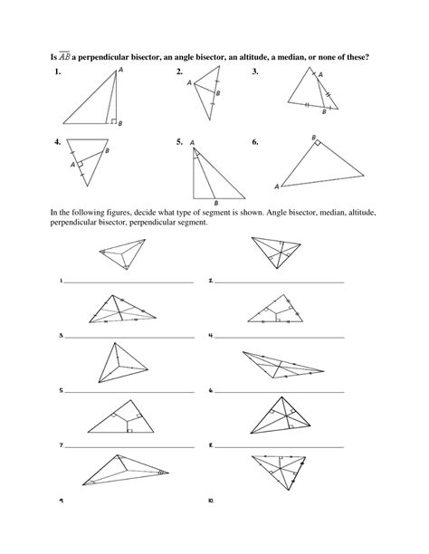 53 Medians And Altitudes Geo Lauren Crongeyer Library Formative Worksheets Library