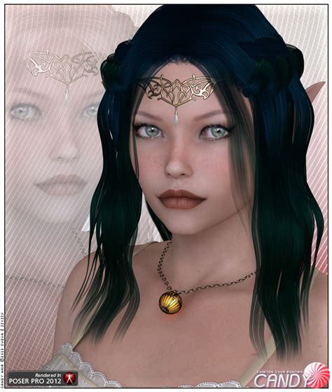 Candy Waterfall Braid 3d Figure Assets Sveva