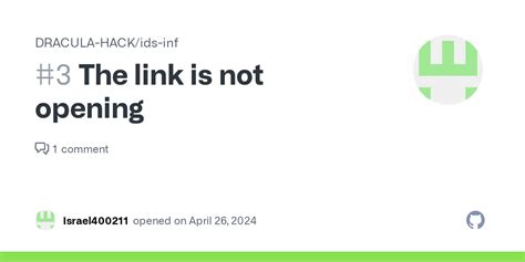 The Link Is Not Opening Issue 3 DRACULA HACK Ids Inf GitHub