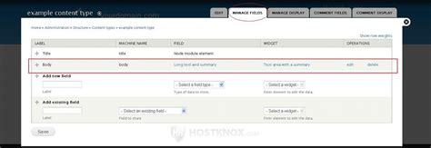 Hostknox Drupal Fields Tutorial
