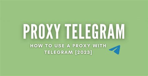 How To Use A Proxy With Telegram — Rapidseedbox