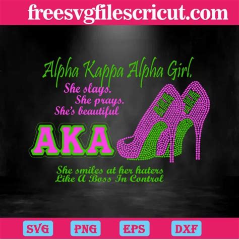 She Slays She Prays She Is Beautiful Aka Sorority Svg Dxf Eps Png Instant Download Free