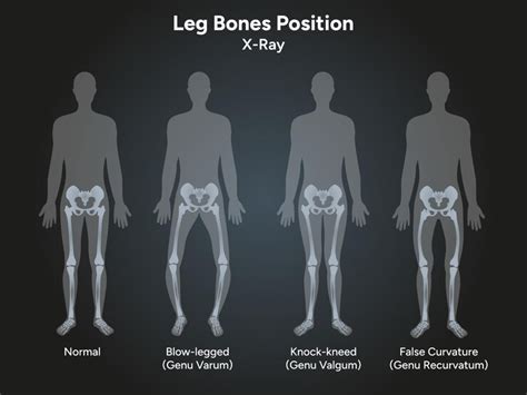 Premium Vector Leg Bones Position Blowlegged Knockkneed Face