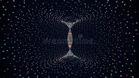 Abstract 3d Space With Dynamic Rotating Glow Shapes Stock Video Video Of Flash Decorative