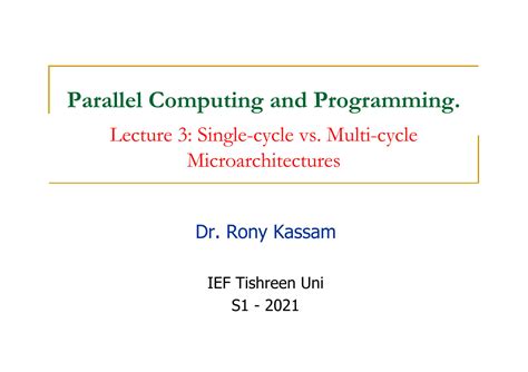 Solution Lec3 Single Cycle And Multi Cycle Microarchitectures 1