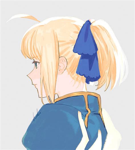 Safebooru 1girl Ahoge Alternate Hairstyle Artoria Pendragon All