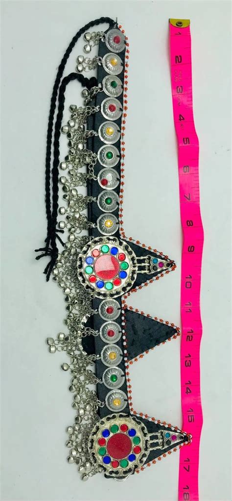 Silver Kuchi Tribal Belly Belt Belly Dance Belt Bod… Gem