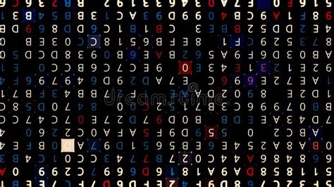 Abstract 3d Futuristic Digital Data Code Appear On Black Background