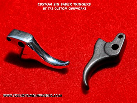 Stainless Steel Sig Sauer Short Trigger By TJ S Custom Gunworks