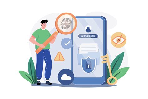 Information Security Analyst Illustration Concept A Flat Illustration