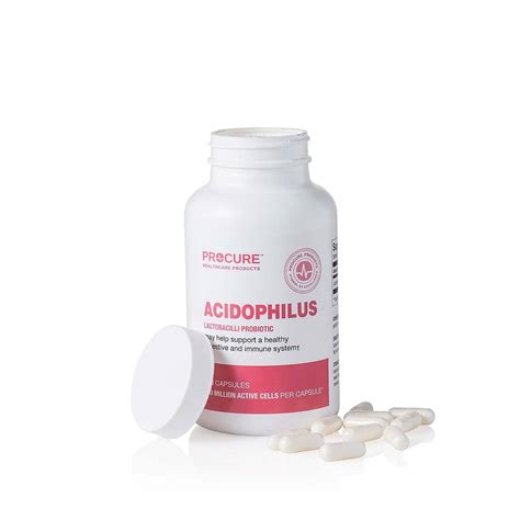Acidophilus Capsules Lactobacilli Probiotic Procure Products