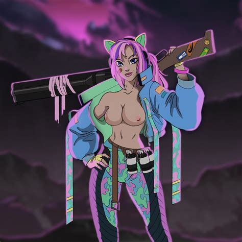 Rule 34 Beauty Mark Blue Eyes Braless Breasts Cat Ear Headphones Cr1tikal Gloves Grenade Gun