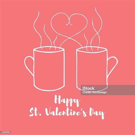세인트 발렌타인 데이를 위한 손으로 그려진 수평 배너 테마를 사랑 결혼식에 대한 스톡 벡터 아트 및 기타 이미지 결혼식 곧은 공예 Istock