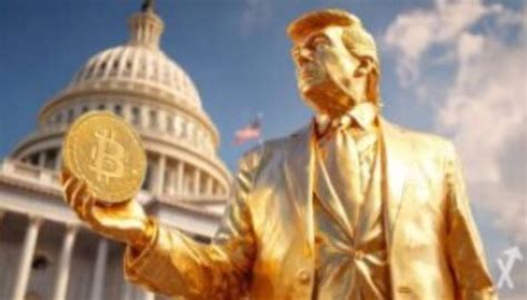 Golden Statue Of Trump Unveiled Outside Us Capitol In Washington Dc