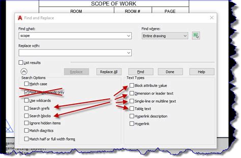 Find And Replace Not Detecting Existing Words Autodesk Community