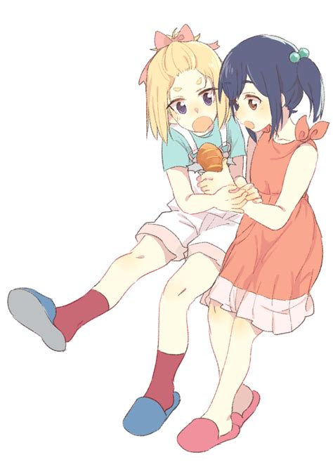 Kokomine Cocona And Yayaka Flip Flappers Drawn By Keiya Danbooru