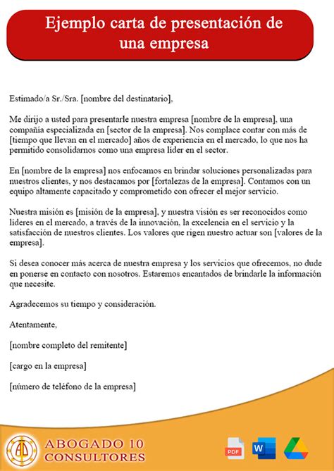 Guía Para Escribir Una Carta De Presentación Empresarial