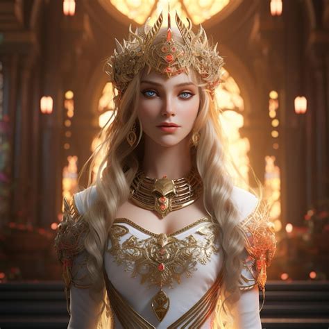 Premium Photo Epic Ai Art Of Princess Zelda Fantasy Royalty Gaming Classic Illustration Of