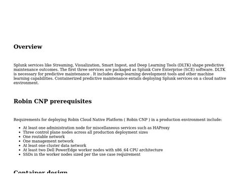Container Architecture Design Guide—cloud Native Splunk Enterprise