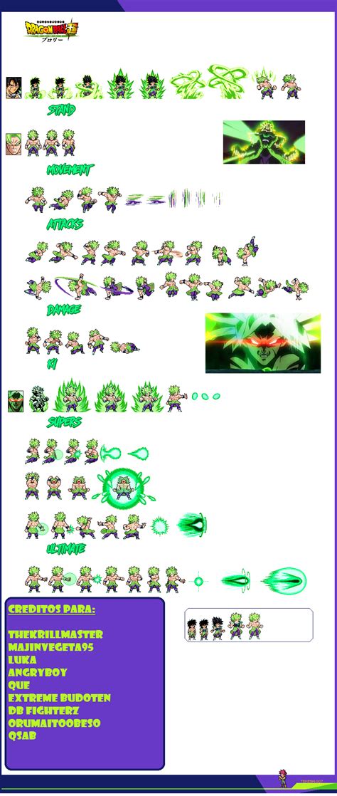 Dbs Broly Sprite Sheet By Orumaitoobeso On Deviantart