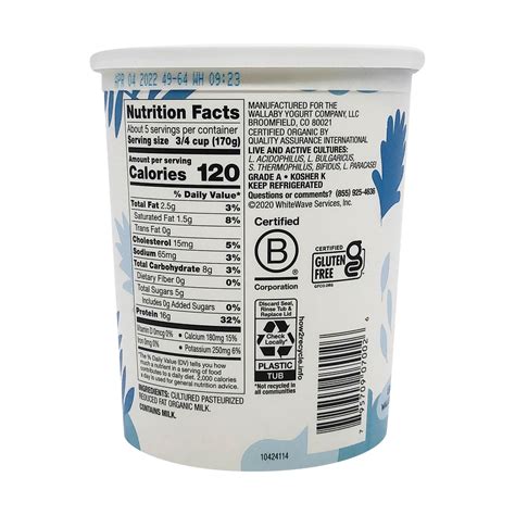 Plain Yogurt Nutrition Facts