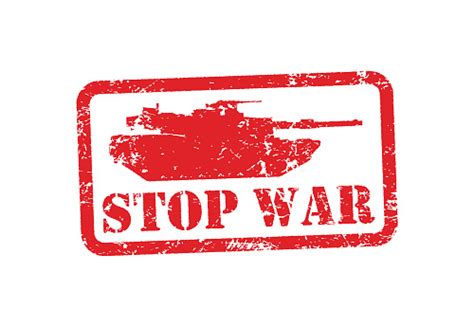 전쟁 그런지 고무 스탬프 텍스트를 중지합니다 세계 대전 기호 아이콘이 없습니다 벡터 일러스트 이미지입니다 흰색 배경에 격리 개념에 대한 스톡 벡터 아트 및 기타 이미지