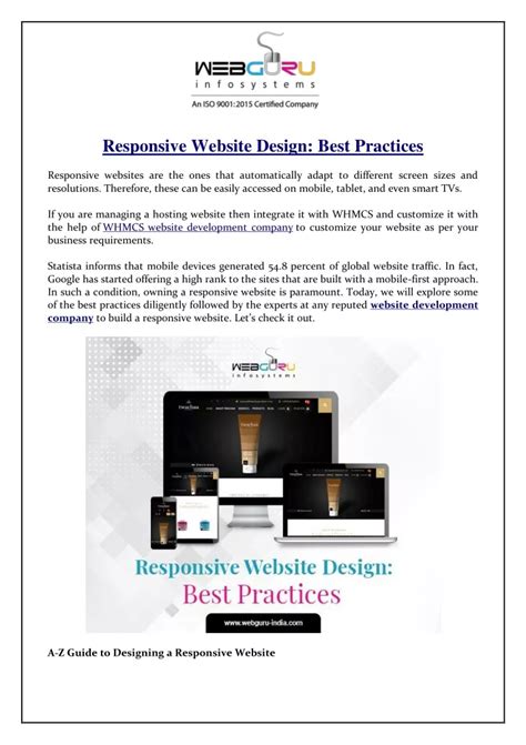 PPT Responsive Website Design Best Practices PowerPoint Presentation ID