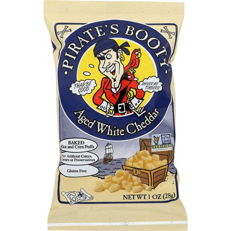 Pirate Brands Booty Puffs Aged White Cheddar Case Of Oz Cheese Puffed Snacks