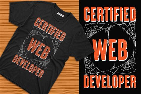 Certified Web Developer Tee Design Graphic By Qarigor Inc · Creative Fabrica