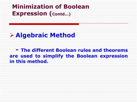 Ppt Boolean Algebra Powerpoint Presentation Free Download Id5597429