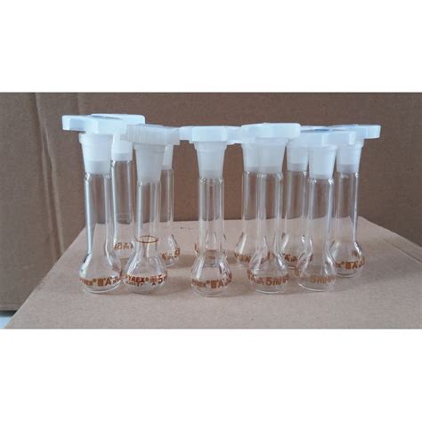 Jual Volumetric Flask 5 Ml Labu Ukur 5 Ml Grade A Pyrex Shopee