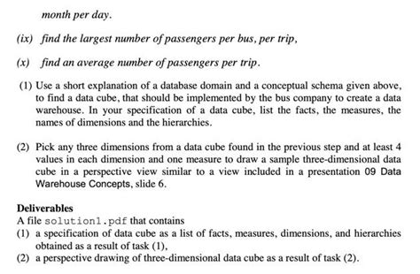 Task 1 6 Marks Intuitive Design Of A Data Cube From