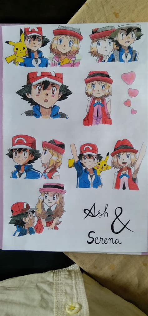 Ash And Serena Art Fandom