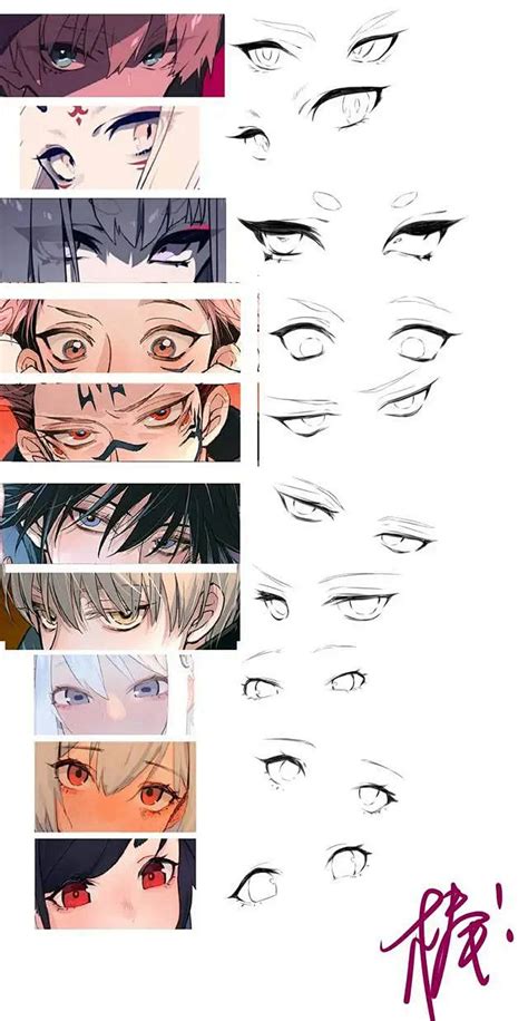 「绘画 漫画人物眼睛」同学们的眼睛临摹作业真棒！