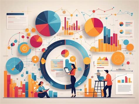 Premium AI Image Vector Illustration Of Data Driven Marketing Analytics