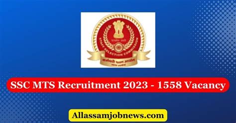 Ssc Mts Recruitment 2023 1558 Vacancy