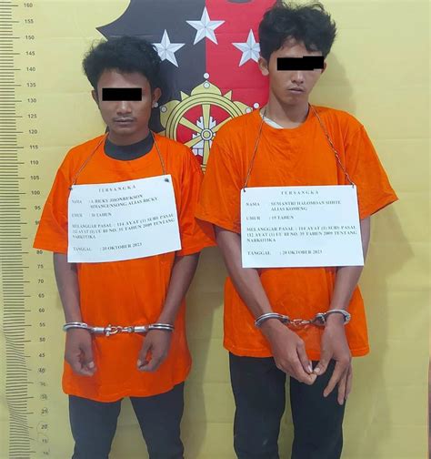 Lagi Enak Nyabu Riki Dan Komeng Di Ringkus Polsek Kualuh Hilir Labura